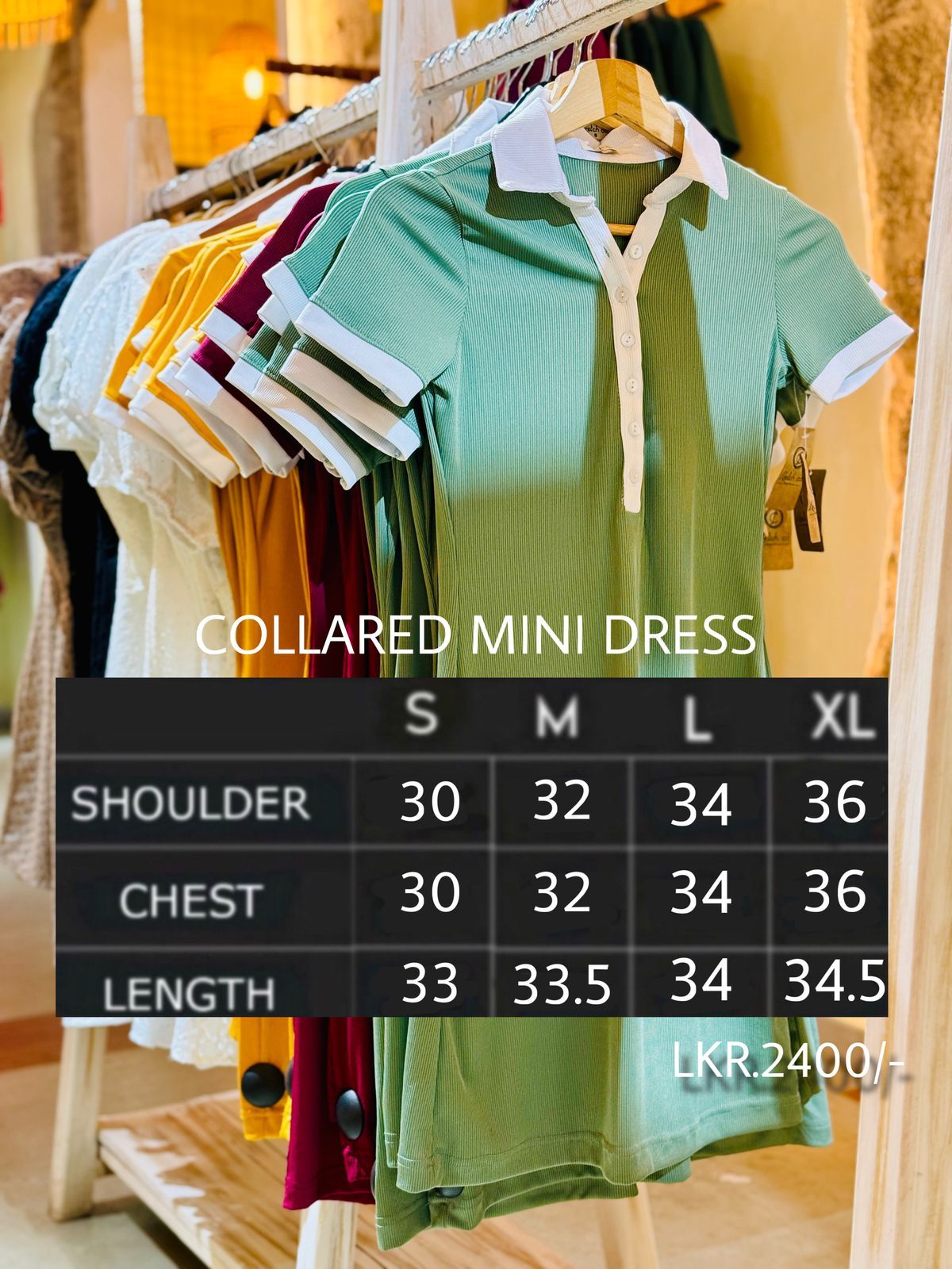 Collard Mini Dress - Sketch Co - Women's Clothing