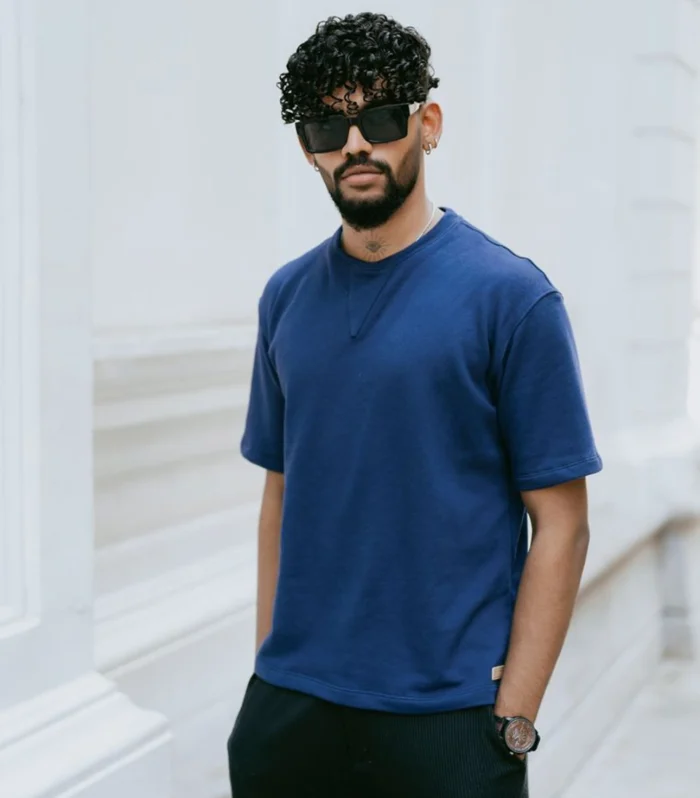 Triangle Neck Oversized Tshirt - Sketch Co - Men's Clothing