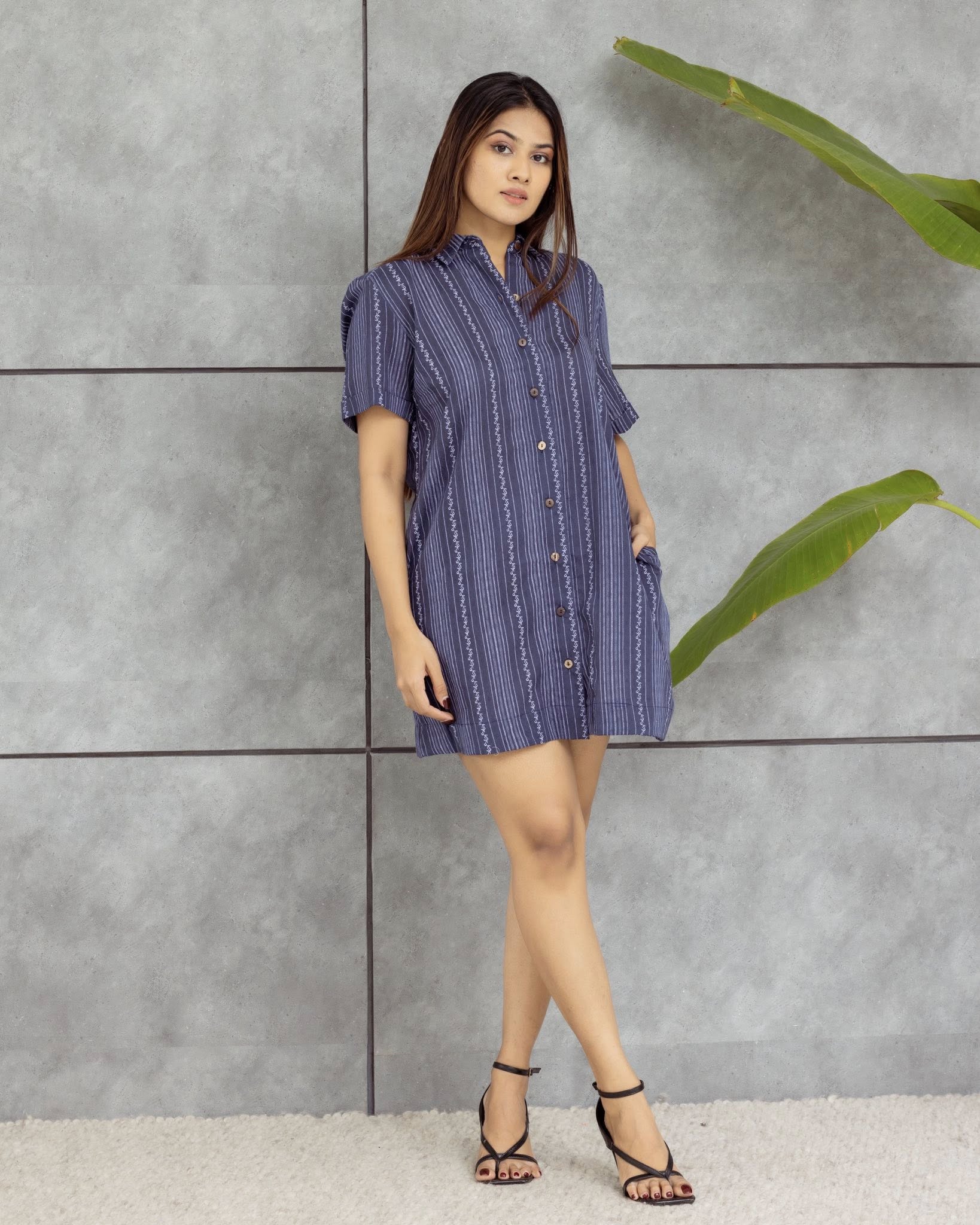 Textured Relax Dress - Sketch Co - Women's Clothing